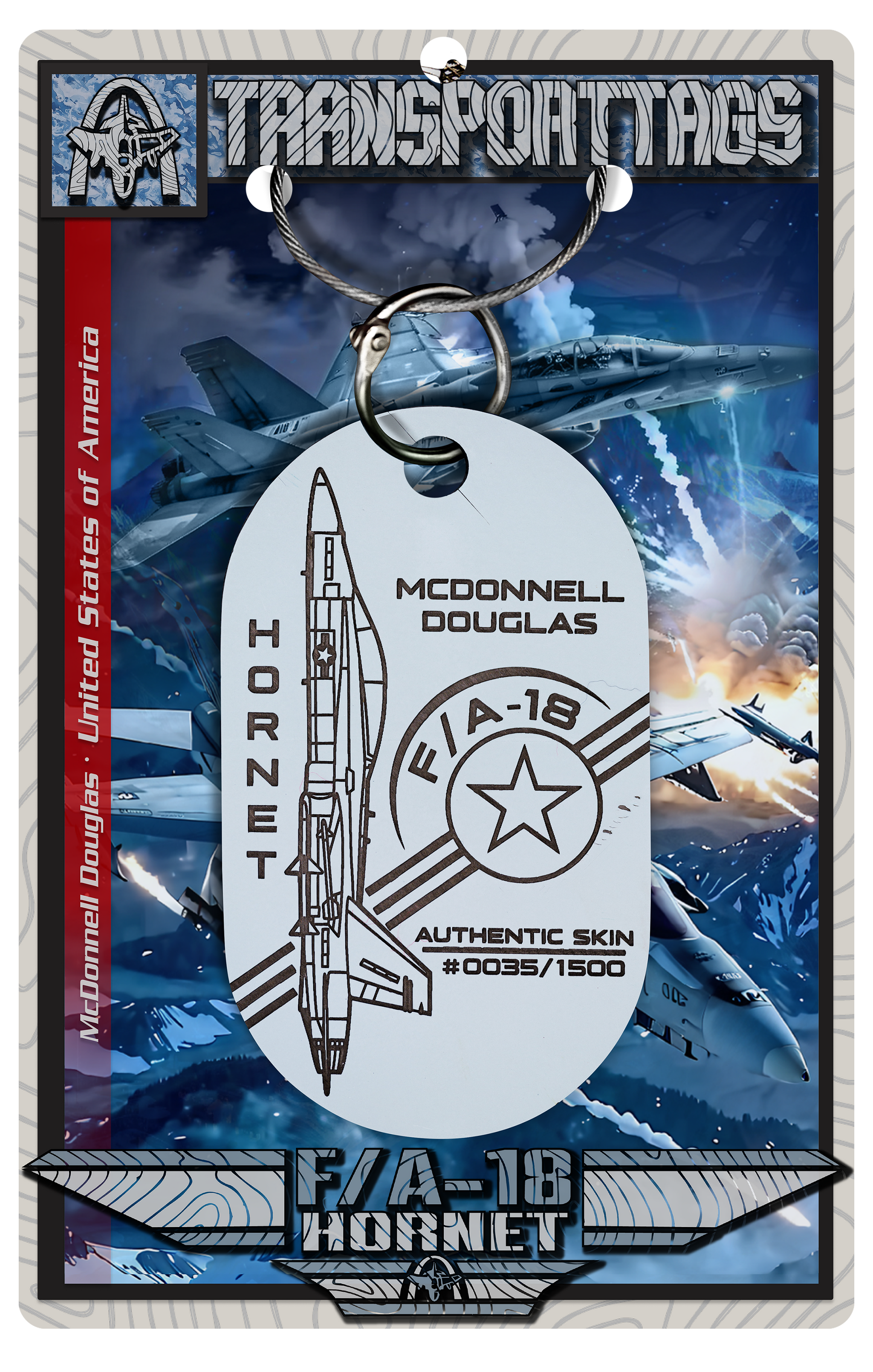 F/A-18 Hornet Collectible Tag – Transport Tags LLC