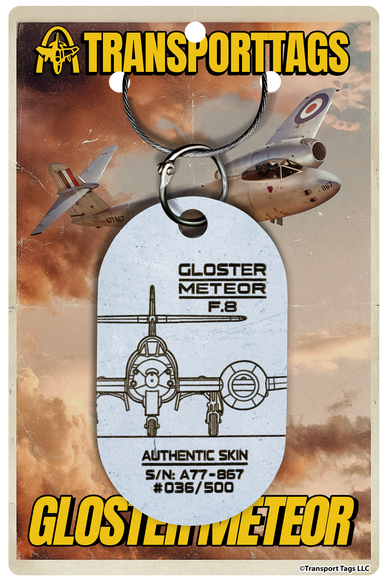Gloster Meteor F.8 – Transport Tags LLC